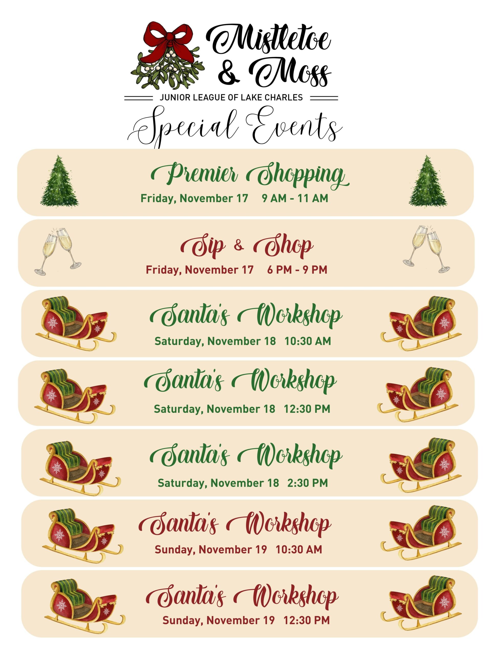 Market Special Events – Junior League of Lake Charles